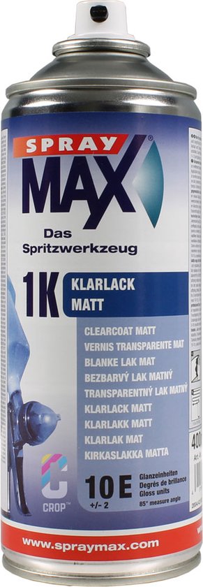 1K Blanke Lak Mat in Spuitbus SprayMax | bol