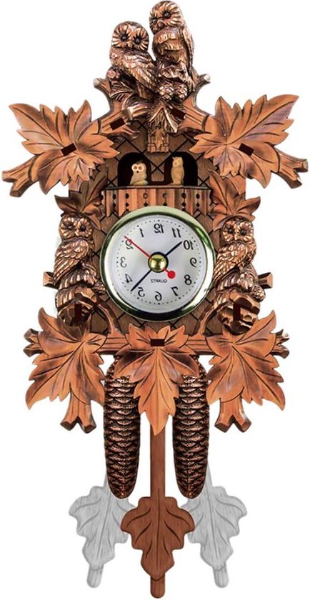 Traditional Wooden Cake Wall Clock - Vintage Wall Clock for Living Room ...