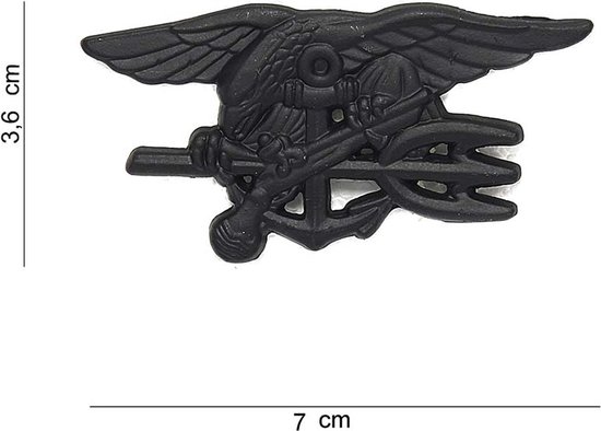Embleem metaal US navy seals zwart pin | bol