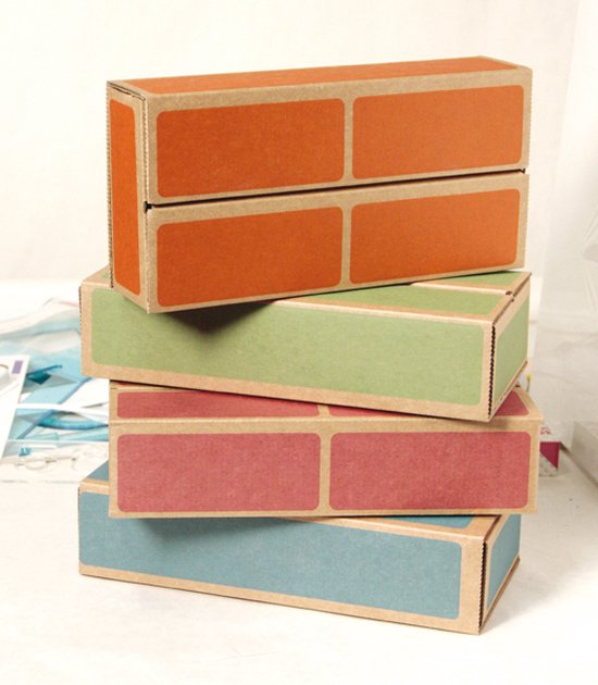 Carton building bricks large set of 20. | bol