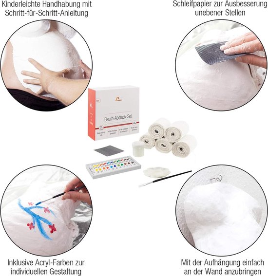 Amazy Baby Belly Plaster Cast Set - 25-delige complete set voor het ...