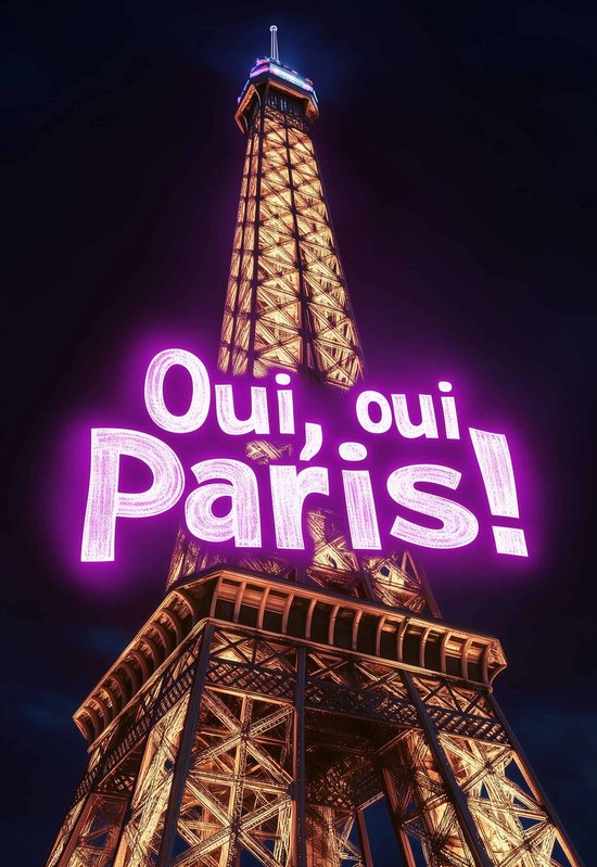 Oui Oui Paris! Poster | Tekst Poster | Quote Poster | Parijs Poster ...