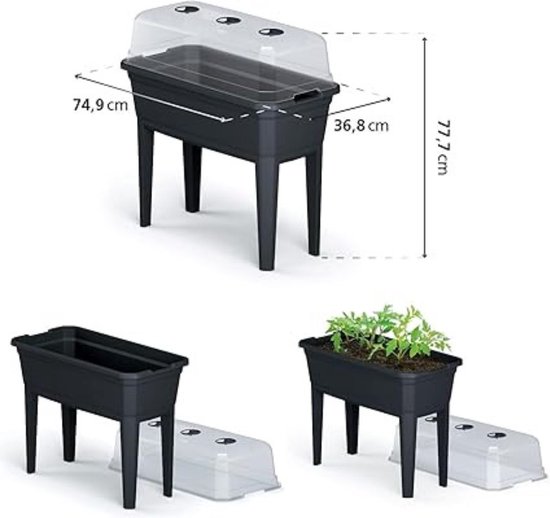 DD® Kweekbak op Poten - Moestuin op Poten - Kweektafel - Verhoogd Bed ...
