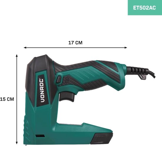 Elektrische Tacker Set - Inclusief 900 Nieten en 300 Spijkers voor ...