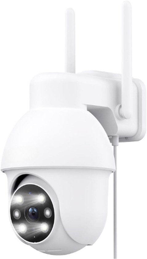 2K Buiten PTZ WiFi Bewakingscamera, Waterdichte Draadloze 360° IP Camera - Kleur... | bol