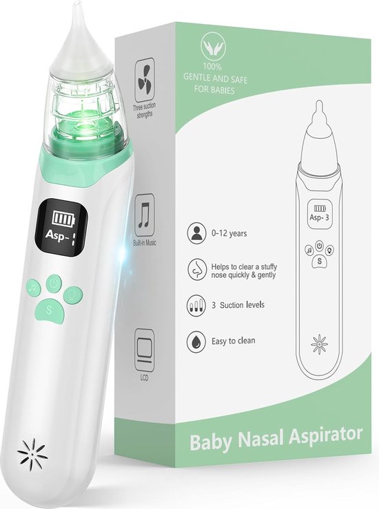 Solacis Neusreiniger baby - Neuszuiger baby - Elektrische neuszuiger ...
