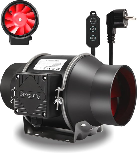 150 mm Buisventilator met 689 m³/h Luchtstroom en 3000 RPM – Efficiënte ...