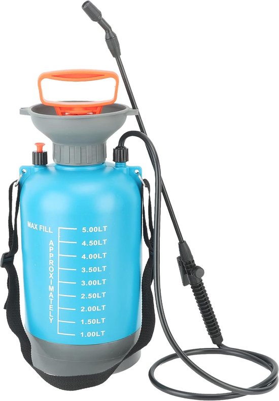 Duurzame Pompdrukspuit voor Tuin en Schoonmaak - Grote Capaciteit (5L ...