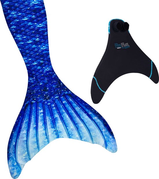 Fin Fun zeemeerminstaart Arctic Blue set tieners maat 12 (146-152) met ...