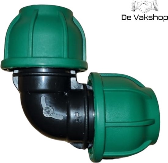 Tyleen PP klemkopp. knie 90° 63 x 63mm | bol