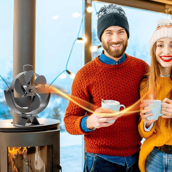 Houtkachelventilator - Stille werking - Milieuvriendelijke ...