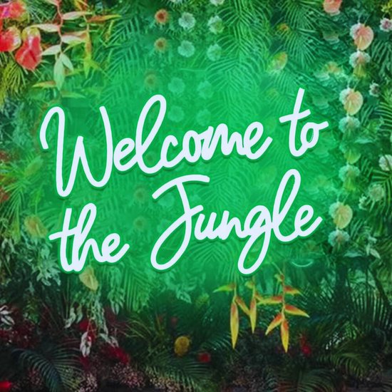 Jungle LED Neon Verlichting - Groene Neon Lichten Voor Wanddecoratie ...