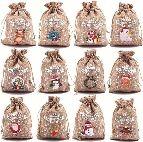 Kerst Verpakking - 6 stuks - Kerst Doos - Cadeau Verpakking - Zakjes ...