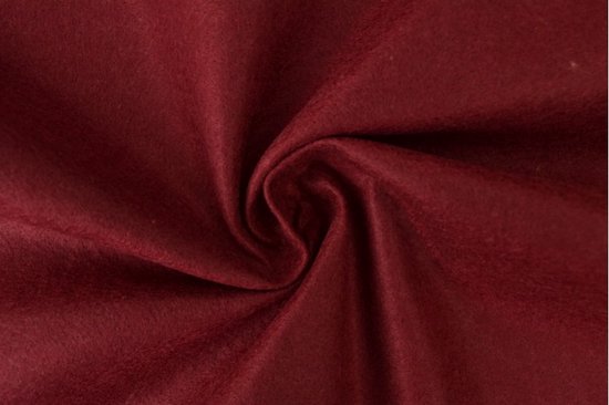 Vilt stof - 3mm dik vilt - 1 meter - Per meter - Bordeaux rood | bol