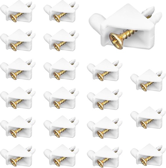 5 mm plankdragers 40 stuks - 90 graden hoekijzeren kunststof ...