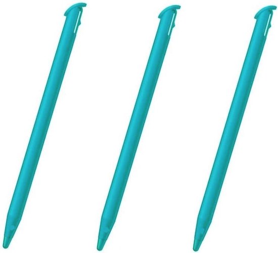 3x Stylus Pen - Turquoise- geschikt voor Nintendo 2DS XL | bol