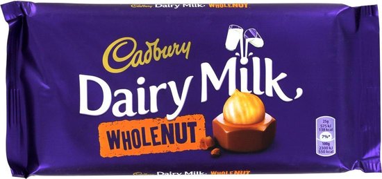 Cadbury Chocolade Reep Dairy Melk Hele Noot 14 x 200 gram | bol.com