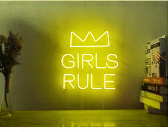 Girls Rule Neon LED Light Sign Lamp Verlichting Licht Bord Winkel ...