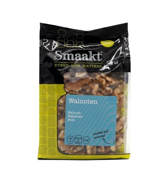 Smaakt Biologische Walnoten (Doos van 8 verpakkingen van 150 gram) NL ...