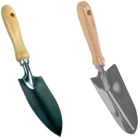 Brede en smalle plantenschep / tuinierschepjes 25 en 30 cm - moestuin ...