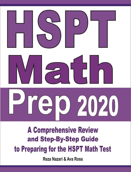 HSPT Math Prep 2020 | 9781646121403 | Reza Nazari | Boeken | bol