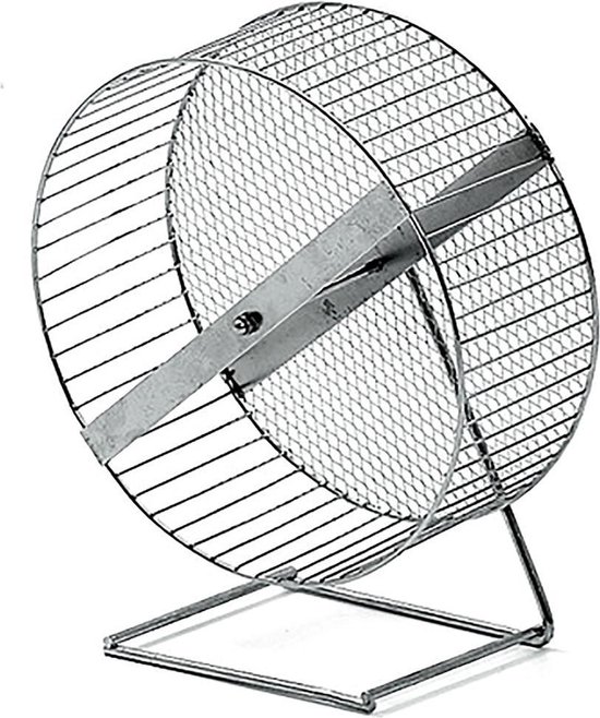 Flamingo Loopwiel metaal ø: 15 cm - knaagdierenwiel - hamsterwiel groot - large -... | bol