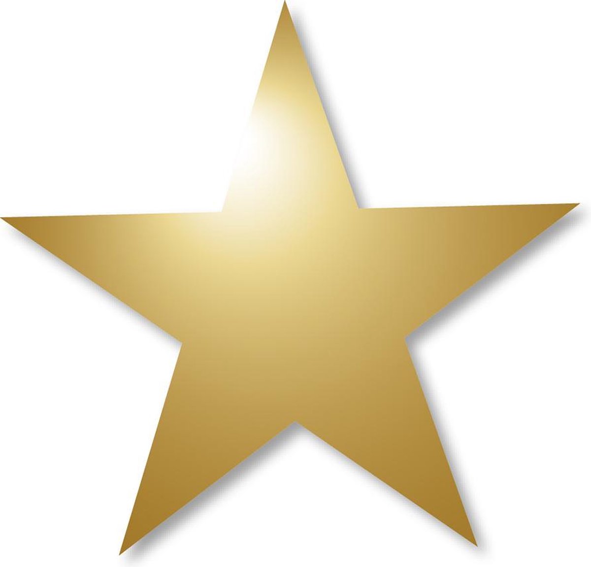 Goudfolie sticker in de vorm van een ster - 24 stuks - 3,5 cm | bol.com