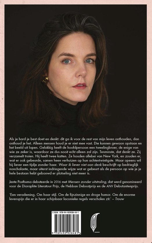 Waar ik liever niet aan denk (ebook), Jente Posthuma | 9789492928559 ...