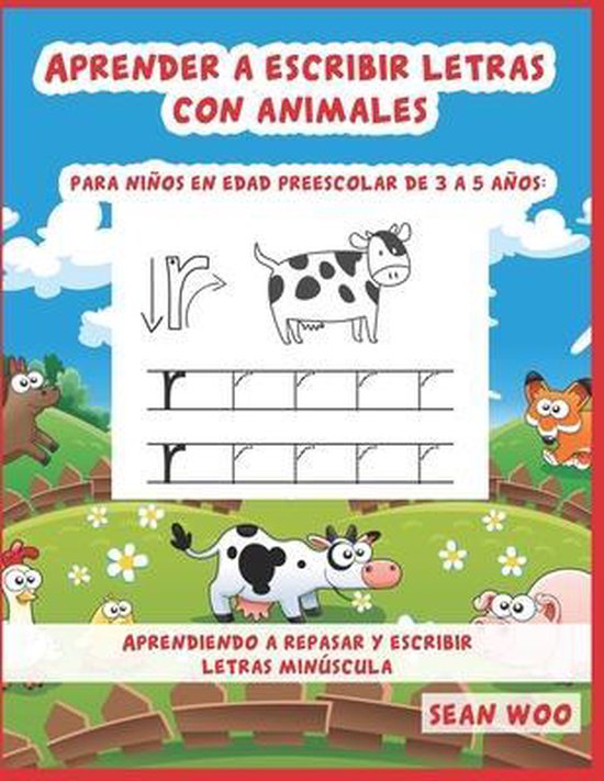 Aprender a escribir letras con animales para ninos en edad preescolar ...