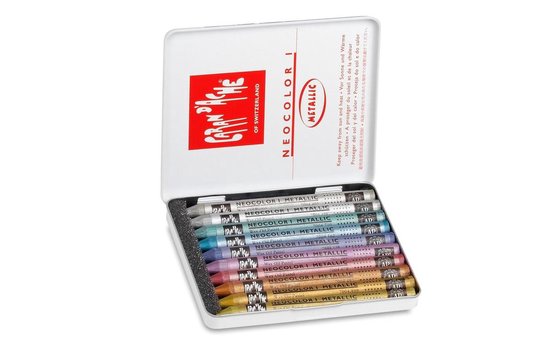 NEOCOLOR I, Metalen doos, 10 kleuren Metallic | bol