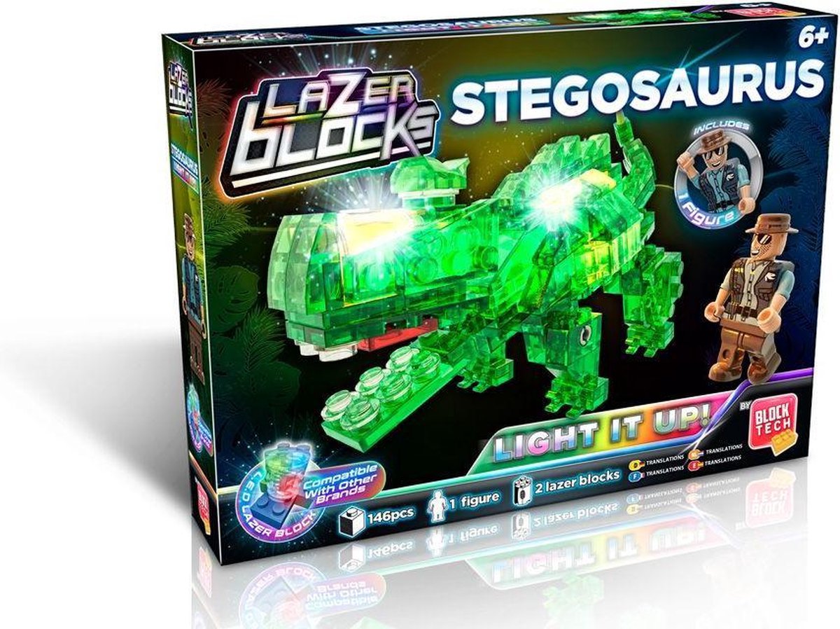 Stegosaurus Lazer Blocks - Lego - By Block tech | bol.com