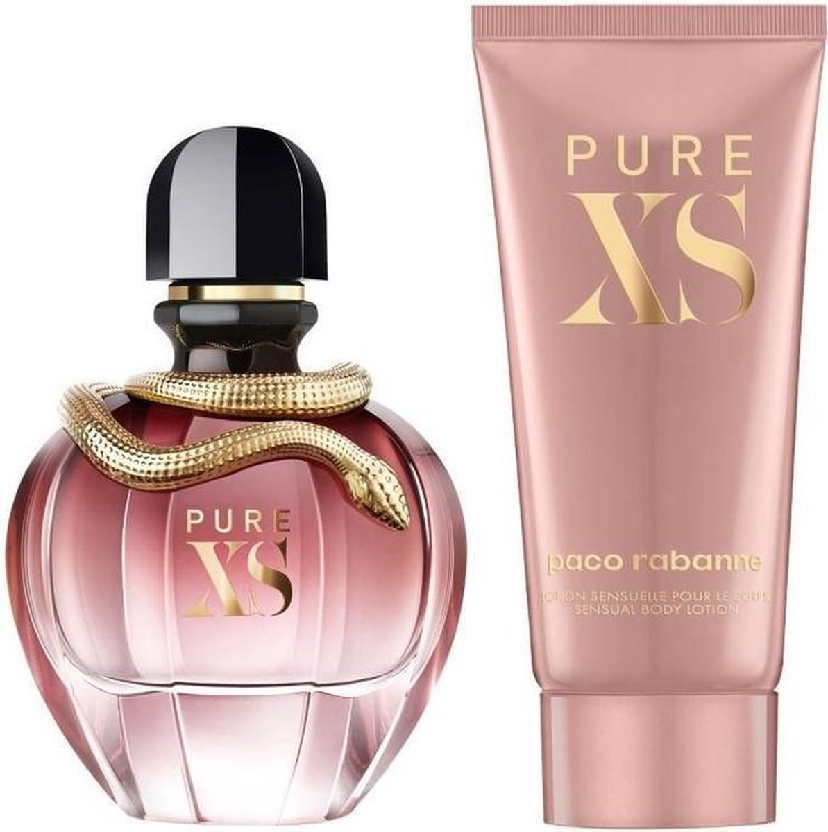 Paco Rabanne Pure XS for Her Giftset - 80 ml eau de parfum spray + 100 ...