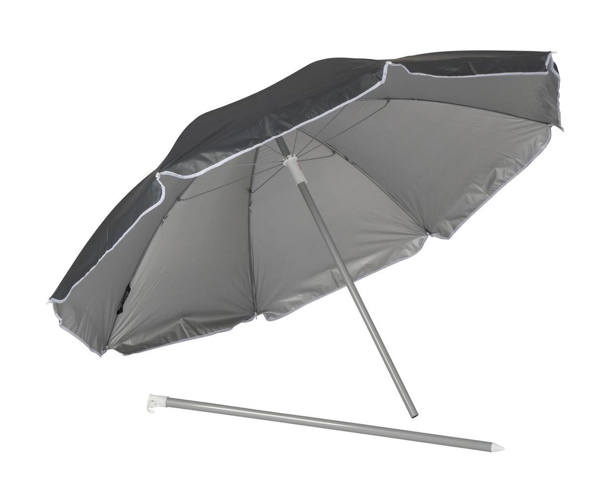 Bo-Camp Parasol - Beach - 160 cm - Grijs | bol