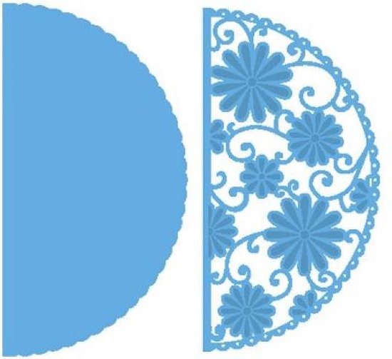 Marianne Design Creatables snij en embosstencil - Anja's Bloem Halve Cirkel | bol.com