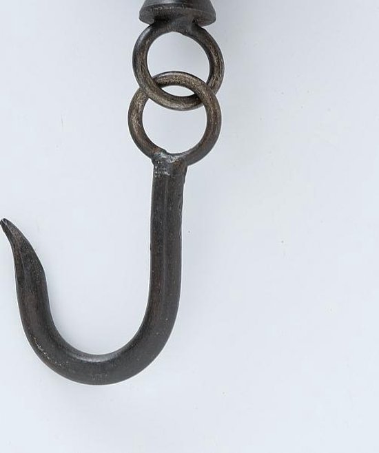 Katrol - 57cm - Decoratie - Bruin - Gietijzer - industrieel - incl ...