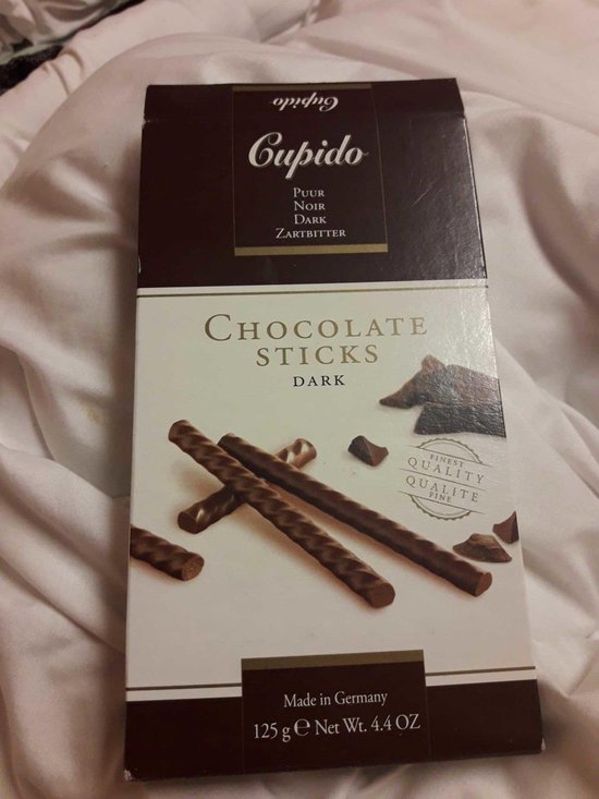 Cupido Chocolade Sticks Puur 12 x 125 gram | bol