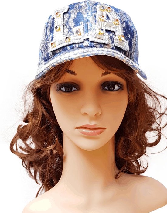 Thannaphum Glitter & Glamour cap - LA blauw | bol.com