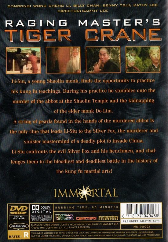 Tiger Crane (Dvd), Wong Cheng Li | Dvd's | bol