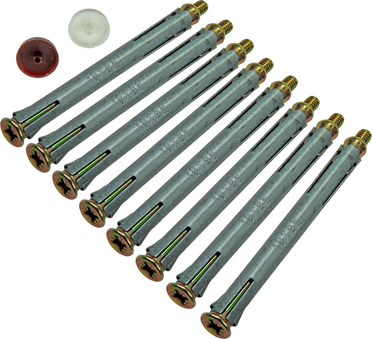 SAM stalen kozijnpluggen 10mm en schroef 92mm | 8 stuks | bol.com