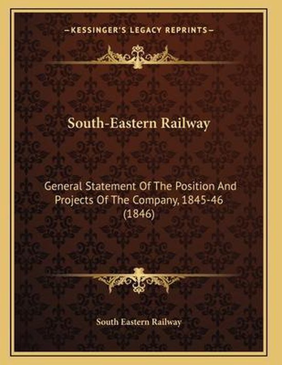 South-Eastern Railway, South Eastern Railway | 9781167037283 | Boeken | bol