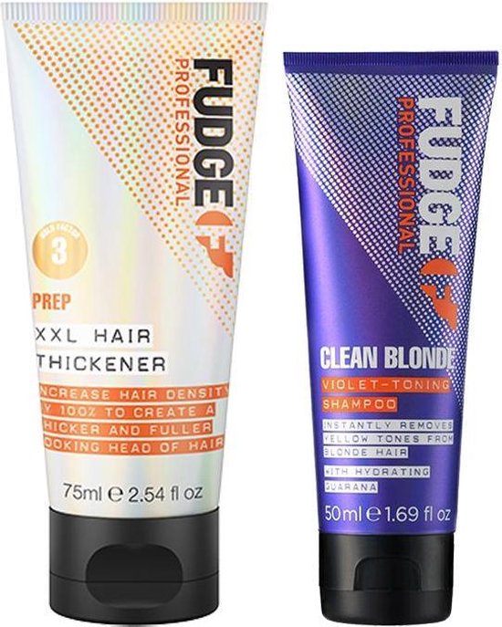 Fudge Professional - XXL Hair Thickener 75 ML & Clean Bl. Violet ...