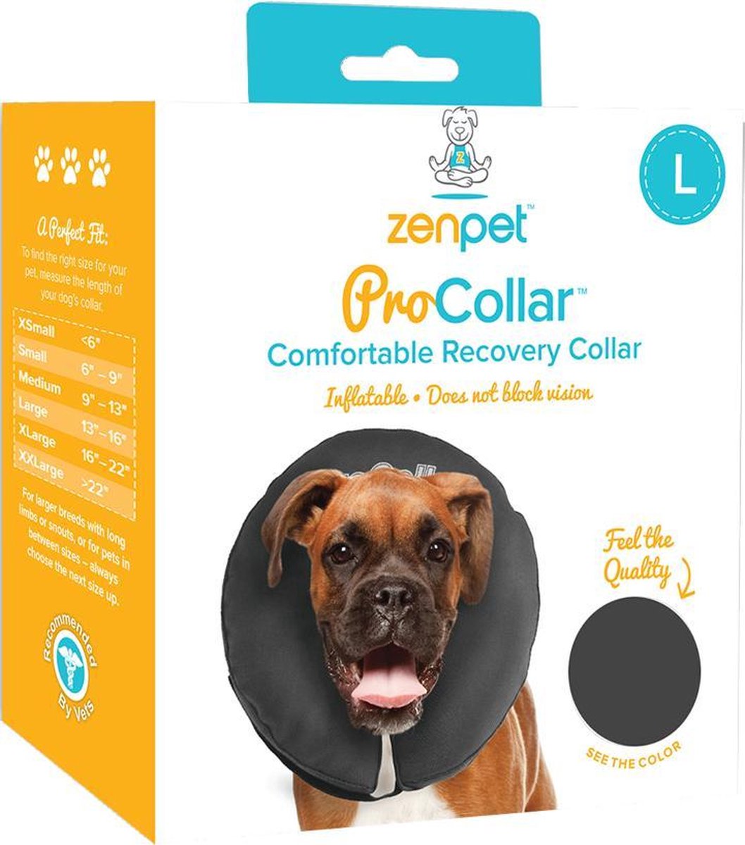 Zenpet ProCollar Hondenkraag L – Hondenkraag – Beschermkraag hond ...