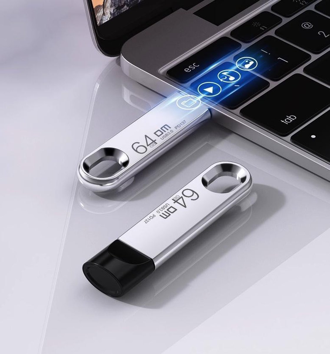 DM - USB Flash Drive - 512GB - Metal Pendrive USB 3.0 - Memory Stick ...
