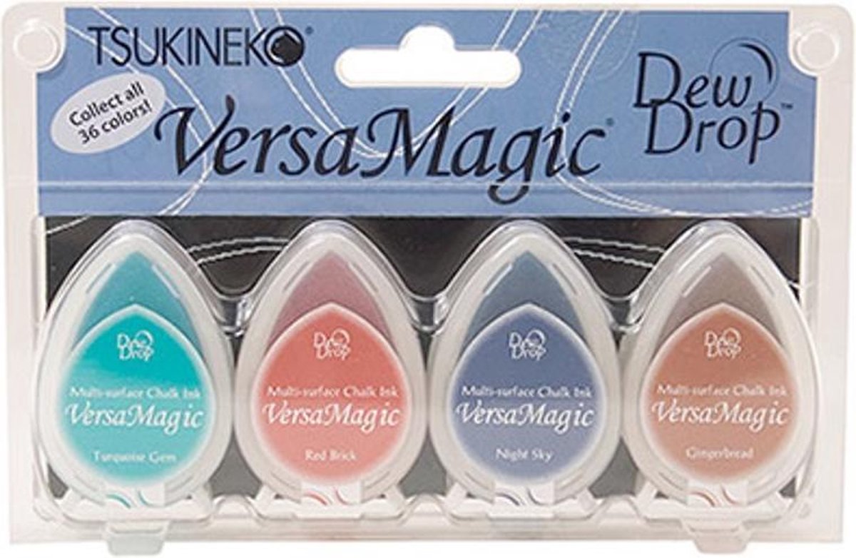 VersaMagic Dew Drop Southwest - set van 4 dewdrops - turquoise gem ...