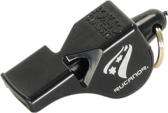 Rucanor Scheidsrechter Fluit scheidsrechtersfluitje zwart | bol.com