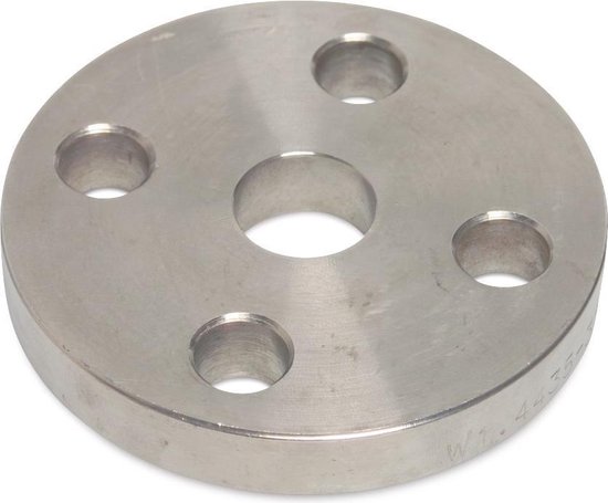Vlakke flens RVS 316 DN65 x 76,.1 mm DIN flens x stomplas 10bar PN10 ...