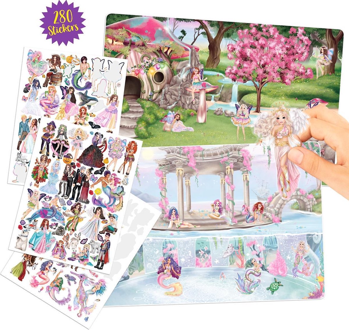 Topmodel Stickerboek Fantasy Model Meisjes 33 Cm Papier | bol.com