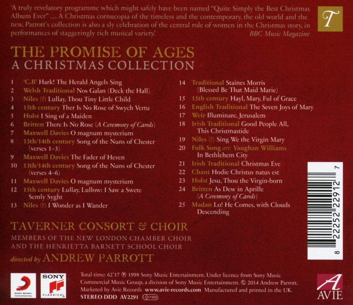 Taverner Consort & Choir Andrew Parrott - The Promise Of Ages: A ...