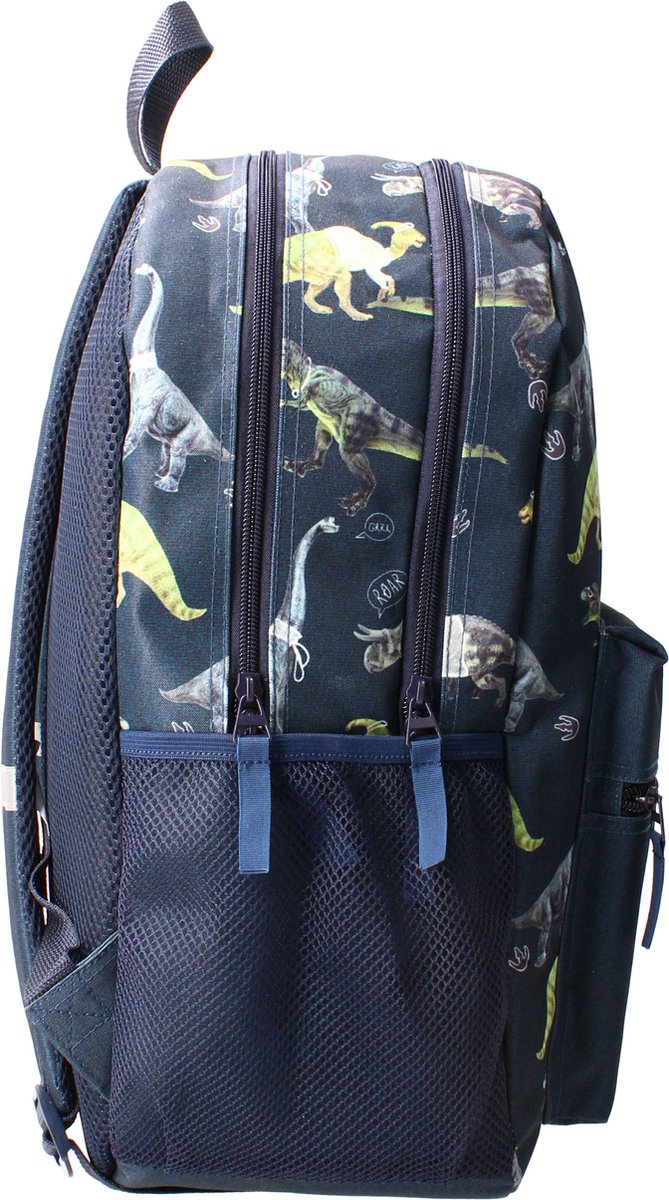 Skooter Dino Jokes - Rugzak - Schooltas jongen - Blauw - Dino | bol.com