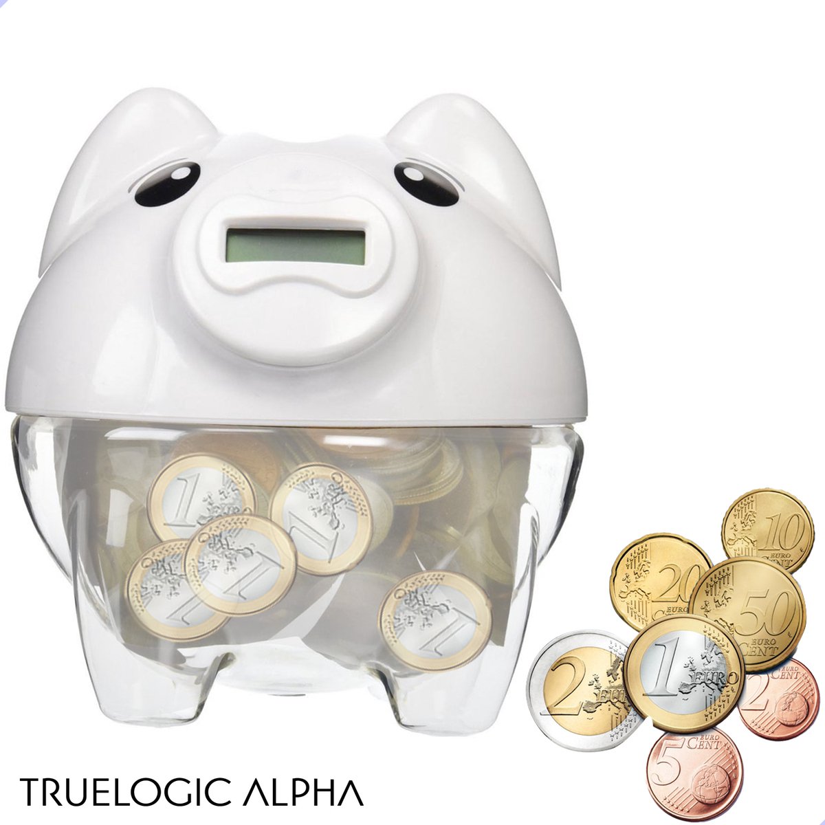 TrueLogic Alpha digitale spaarpot - Spaarpot jongen - Spaarpot meisje - Spaarpot baby... | bol.com